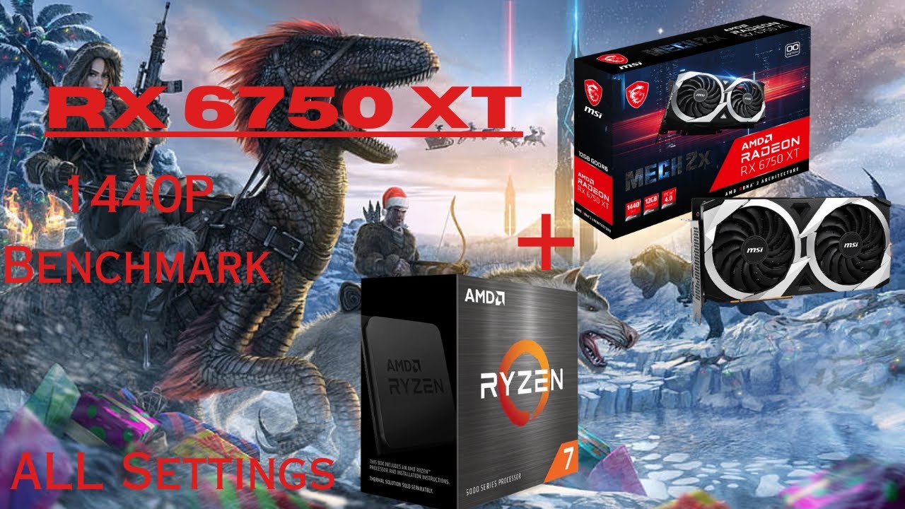 [ RX 6750 XT + RYZEN 7 5700X ] Ark Survival Evolved Benchmark - YouTube