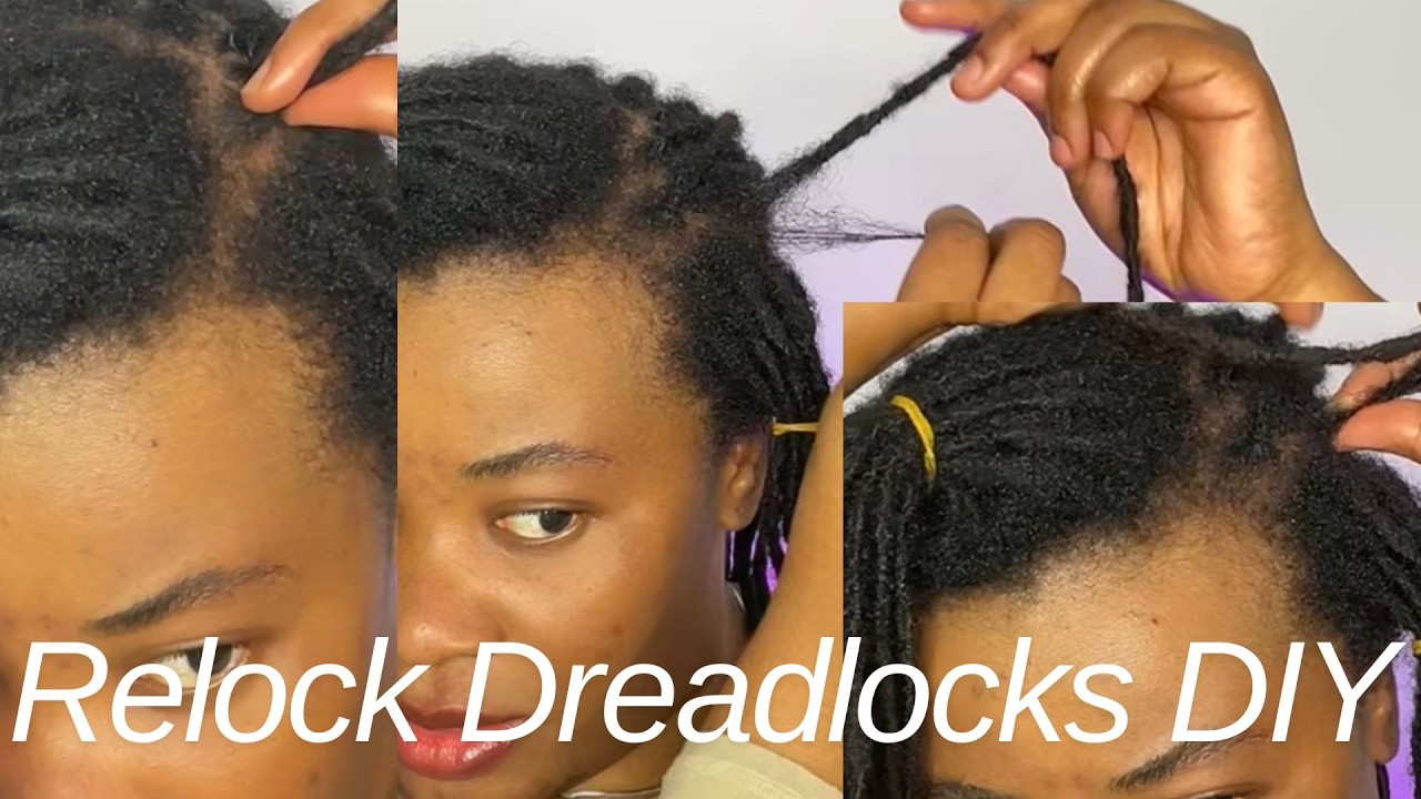 How to relock dreadlocks at home this is how i do my hair dreadlocks ...