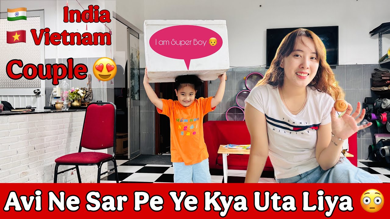Avi Ne Sar Pe Kya Utta Liya 😳 | India 🇮🇳 Vietnam 🇻🇳 Couple 😍 Happy Holi ...