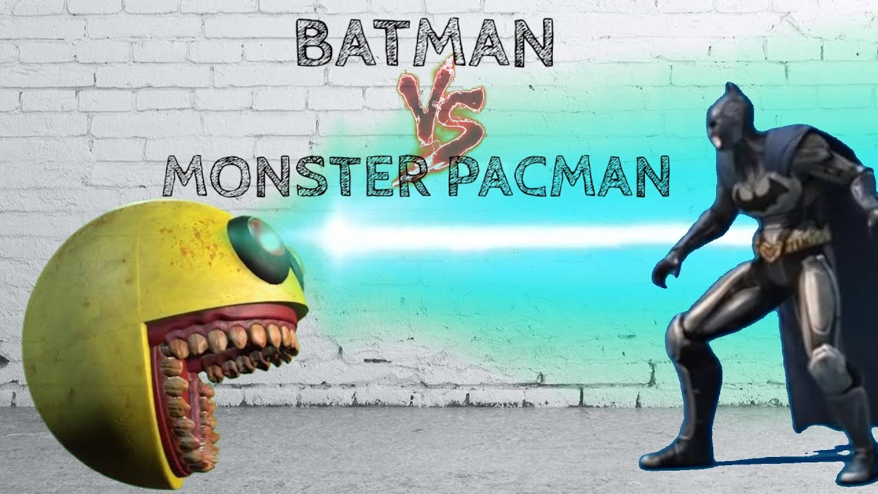 BATMAN VS MONSTER PACMAN - YouTube