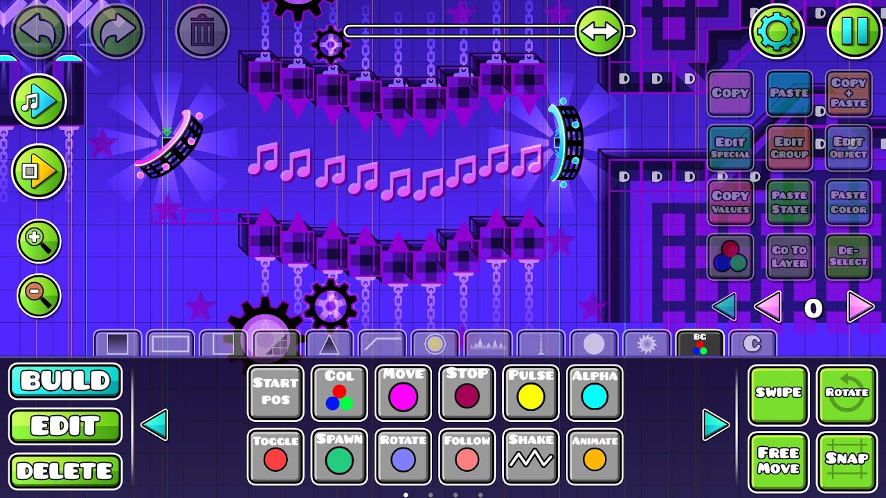 please help me create a good level in geometry dash - YouTube