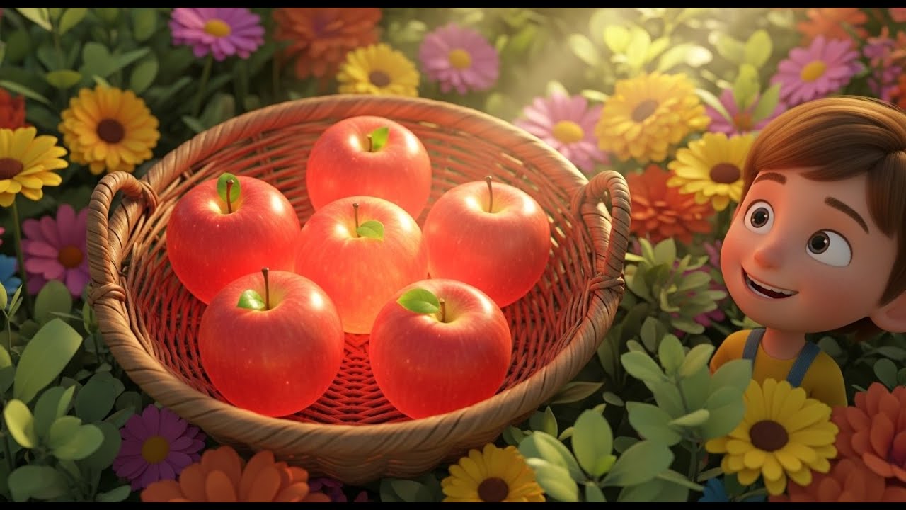 Contando Manzanas En La Canasta | Mejores Rimas Infantiles y Canciones ...