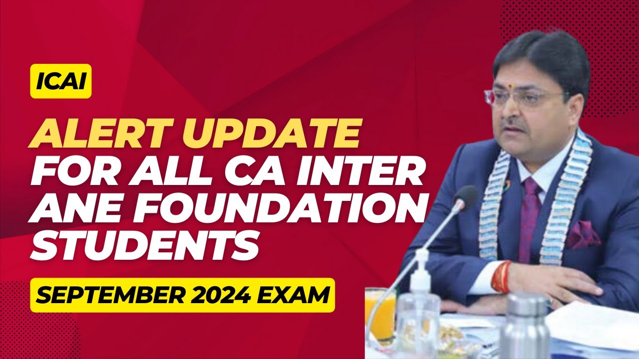 icai alert update for all ca foundation and ca inter direct entry ...