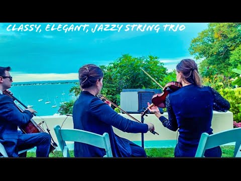 Classy Elegant JAZZY String Trio New York Musicians for Weddings ...