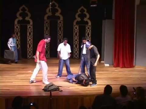 Dilwale Dulhania Le Jayenge Stage adaptation. Fight Scene..flv - YouTube