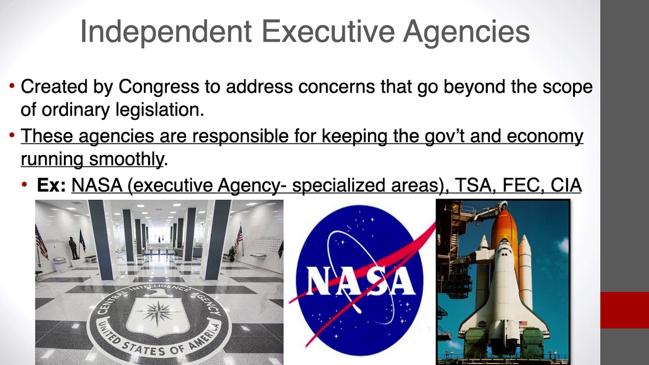 Presidential Advisors, Agencies, Independent Agencies Notes - YouTube