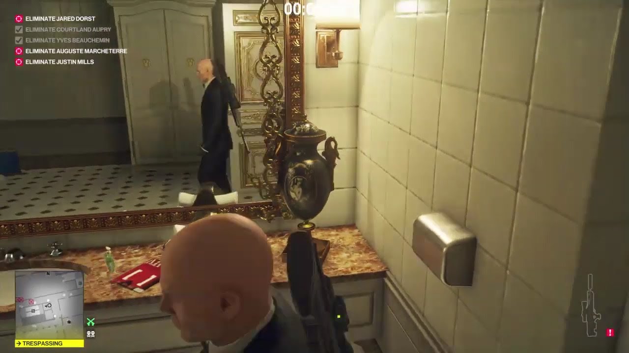 HITMAN 2 - French Marksman (my contract) - YouTube