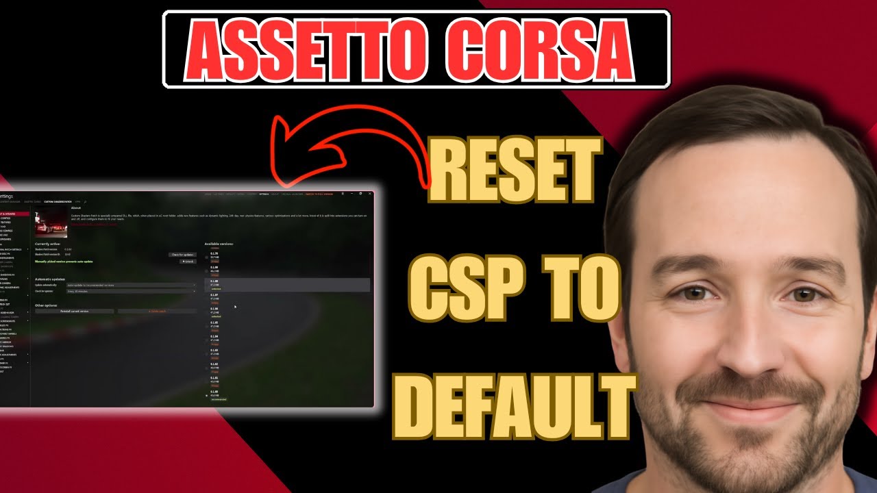 NEW! How To Reset CSP Settings To Default Assetto Corsa! - YouTube