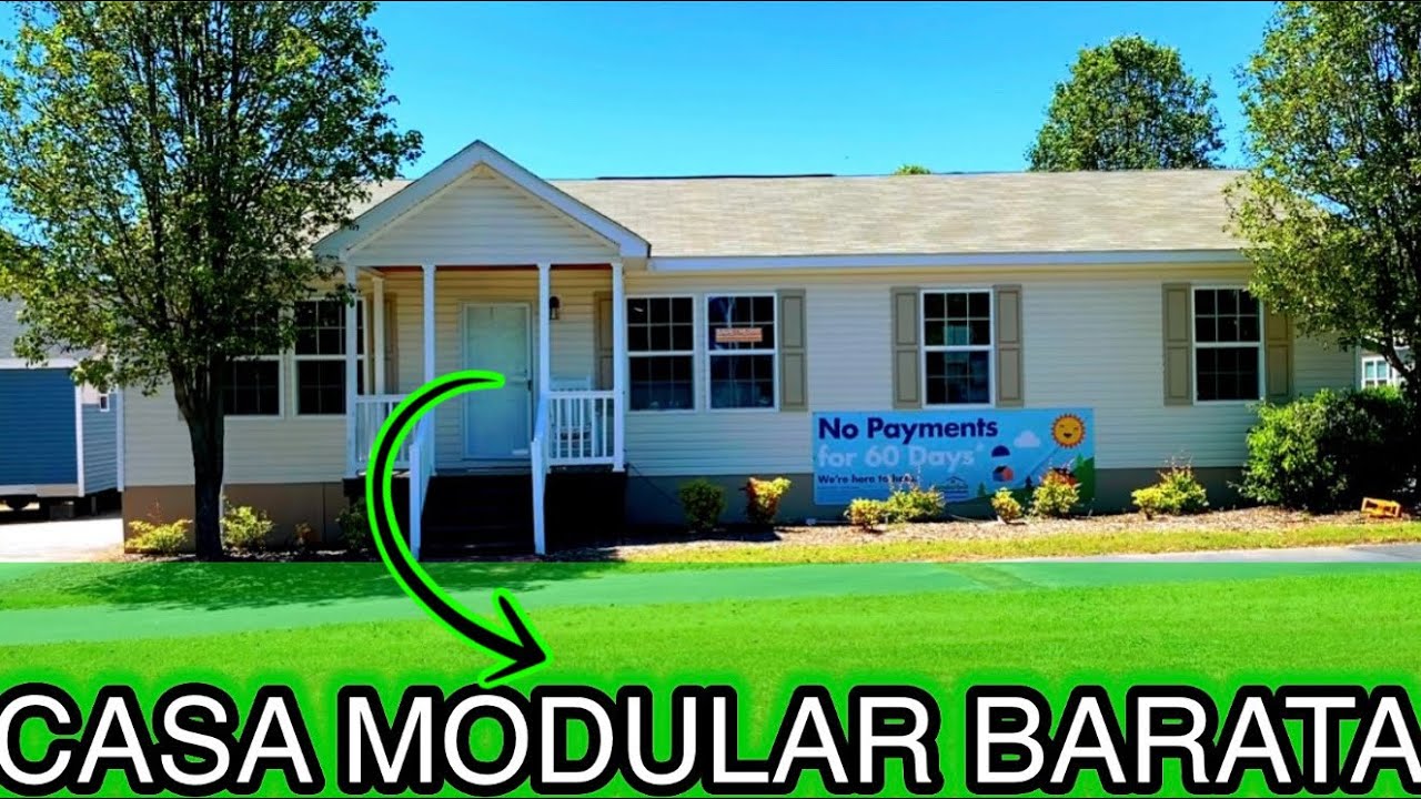 ‼️la CASA MODULAR d 3 CUARTOS más económica [ doble ancho] RECORRIDO ...