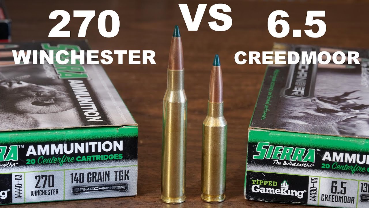6 5 Creedmoor Versus 270 Winchester YouTube