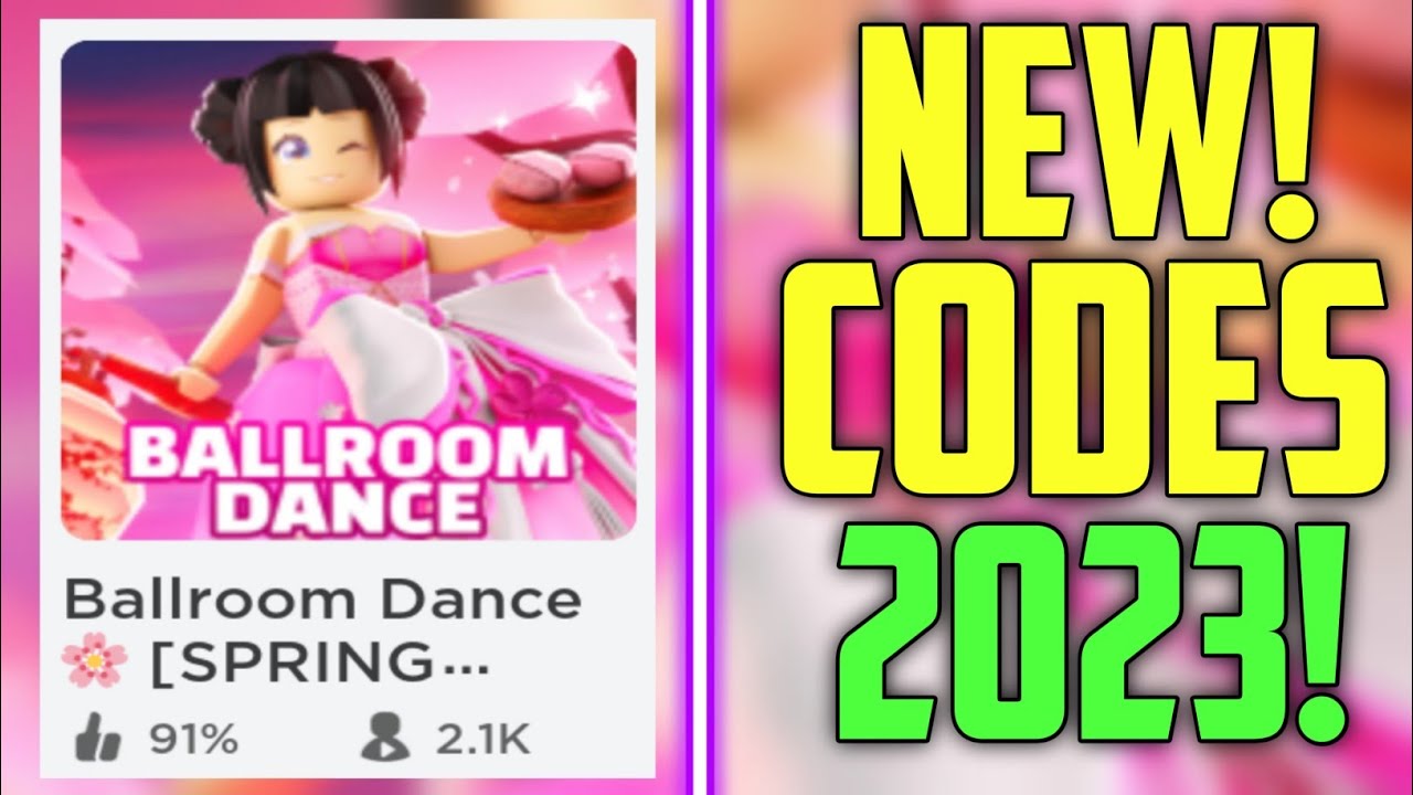 HURRY! - NEW BALLROOM DANCE CODES 2023! (SPRING SAKURA) - YouTube