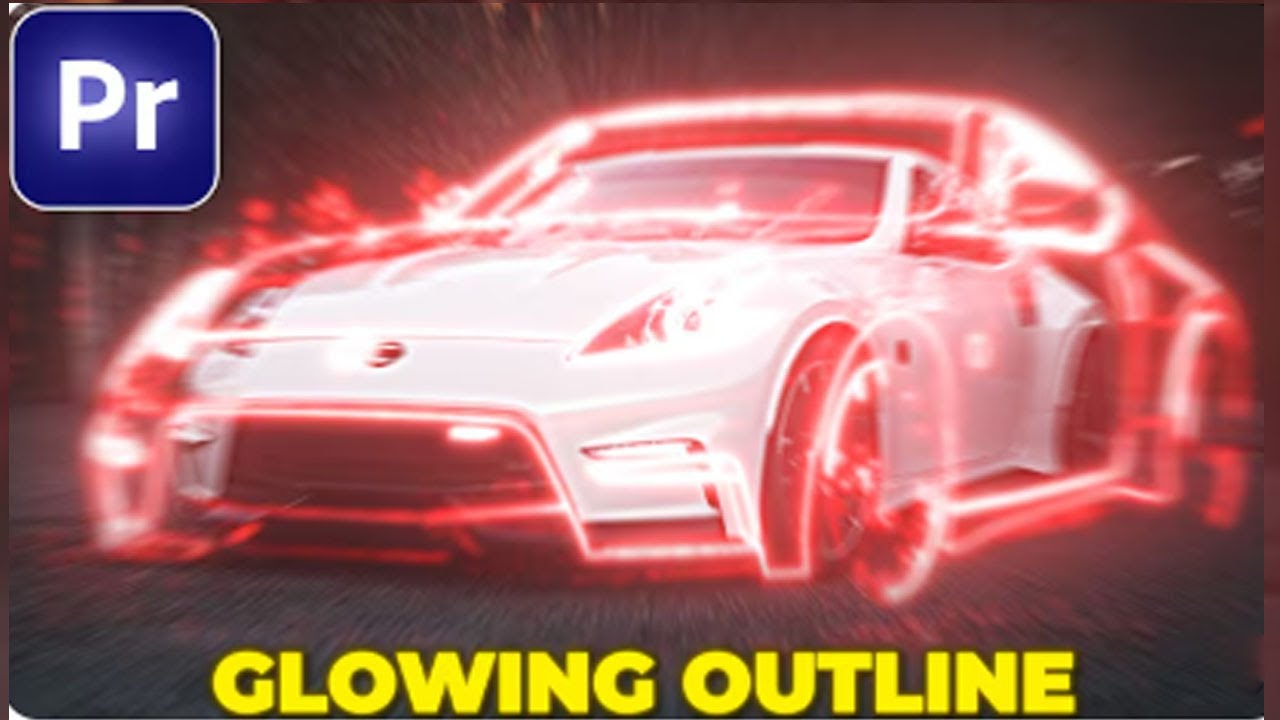 GLOWING OUTLINE Effect in Premiere Pro Glowing Ed - YouTube