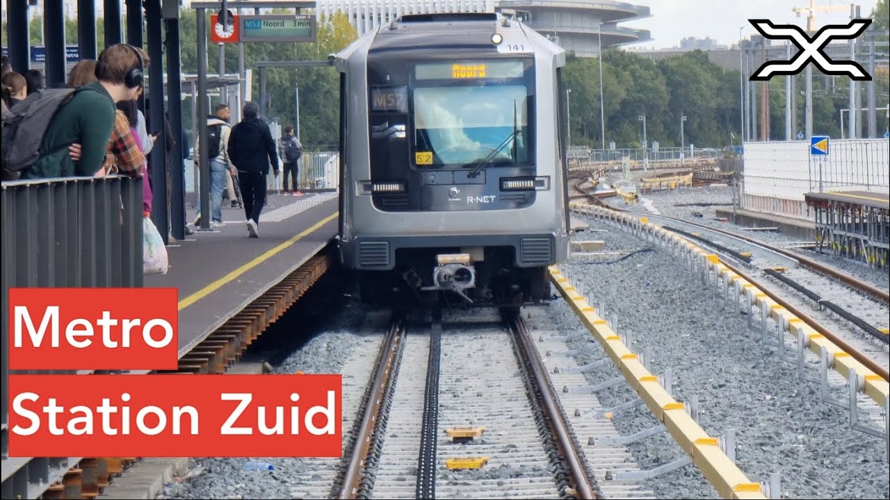 Metro Amsterdam | Station Zuid | GVB | R-net | 2022 - YouTube