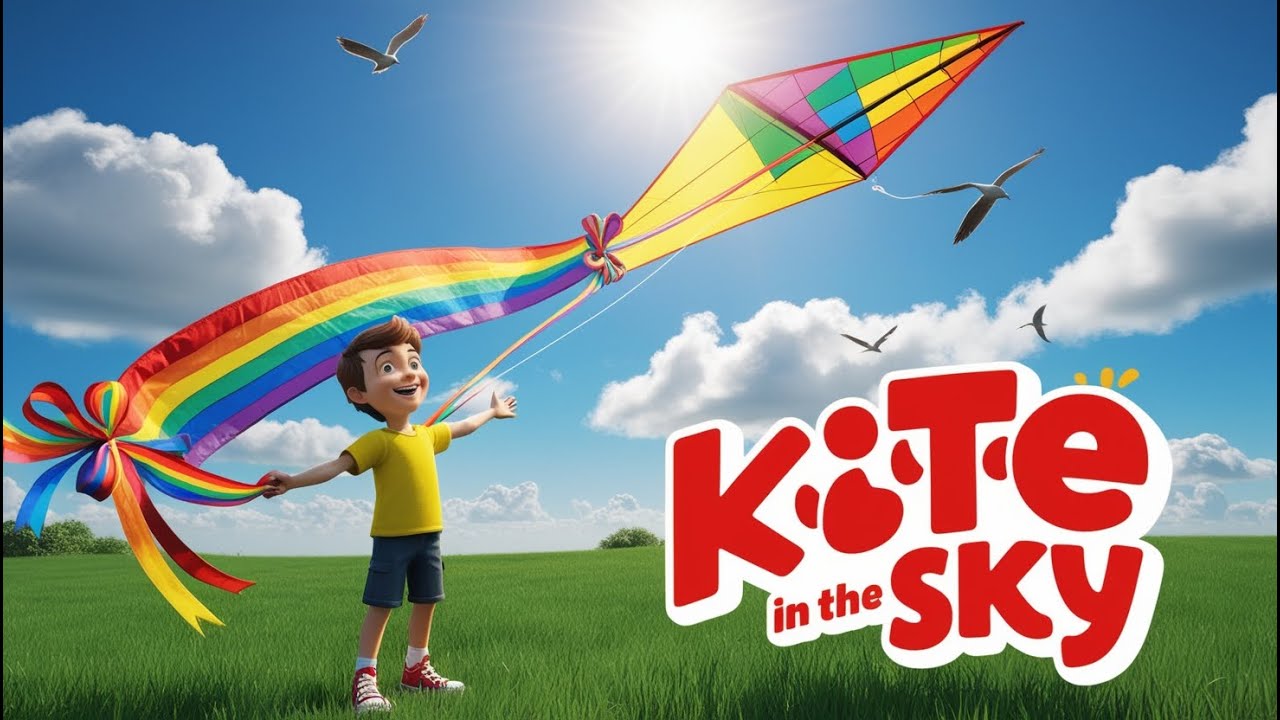 Kite song | Kite in the Sky | Fly kite | BHB Kids Songs and Nursery ...