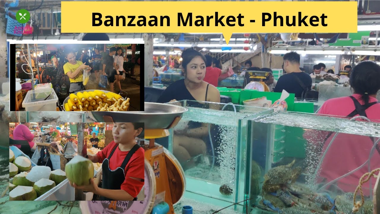 The Freshest Seafood in Patong. Banzaan Food Market Phuket Thailand ...