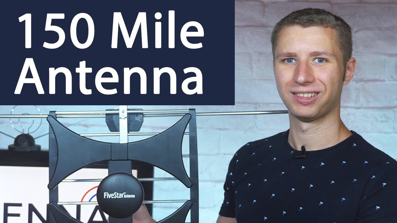 Five Star 4V 150 Mile Outdoor HD TV Antenna Review - YouTube