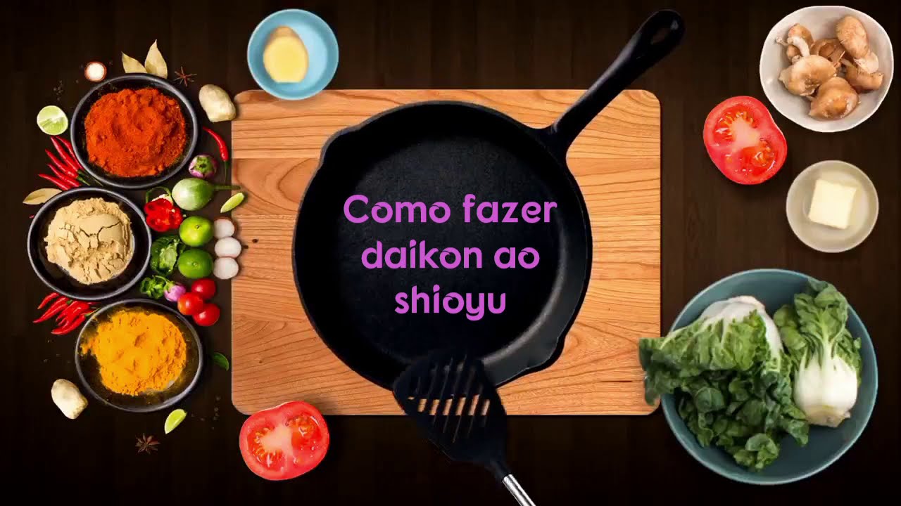 Como fazer nabo japones daikon ao shoyu cozido daikon no nimono - YouTube