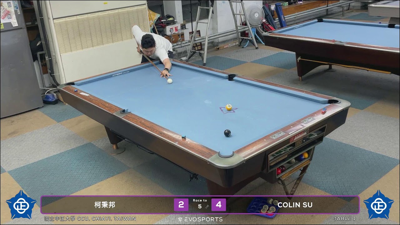 柯秉邦 vs COLIN SU - 國立中正大學 CCU - TABLE 1 | EvoSports - YouTube