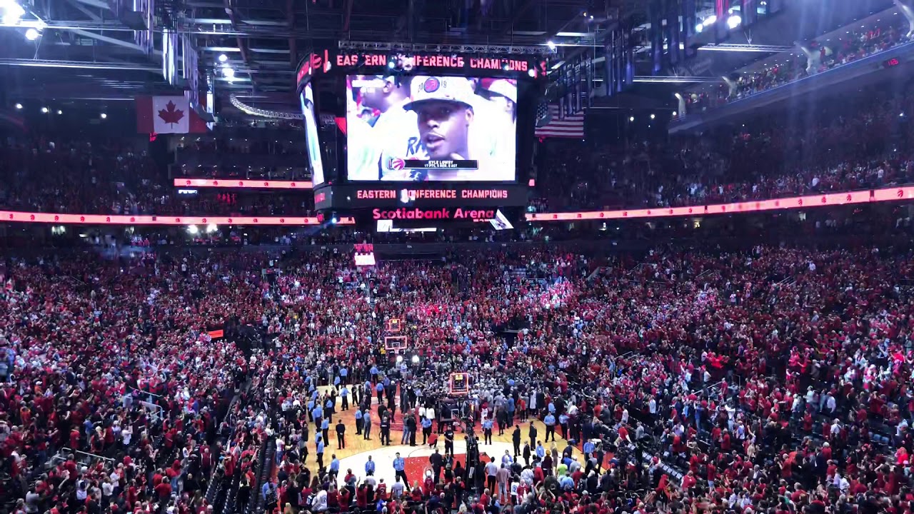 Toronto Raptors 2019 NBA Eastern Conference Finals Trophy Presentation ...