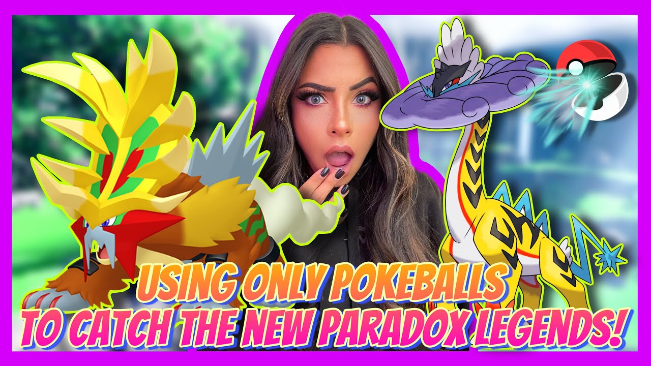 Using Only Pokeballs To Catch The New Paradox Legendary Pokemon ...