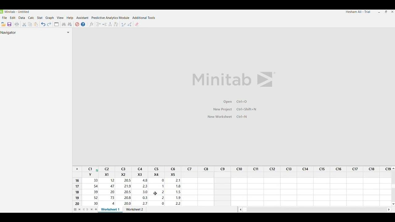 Minitab: Multiple Regression (Correlation Matrix) شرح - YouTube