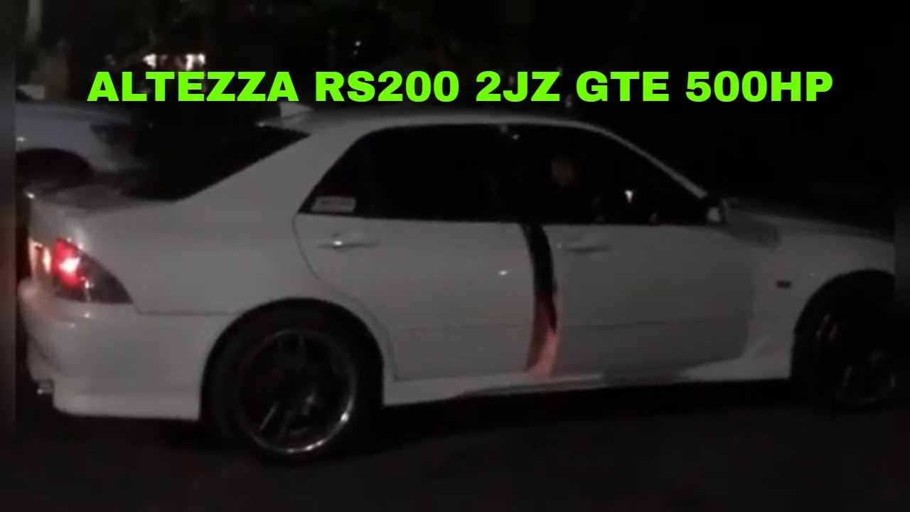 ALTEZZA RS200 2JZ GTE 500 HP - YouTube