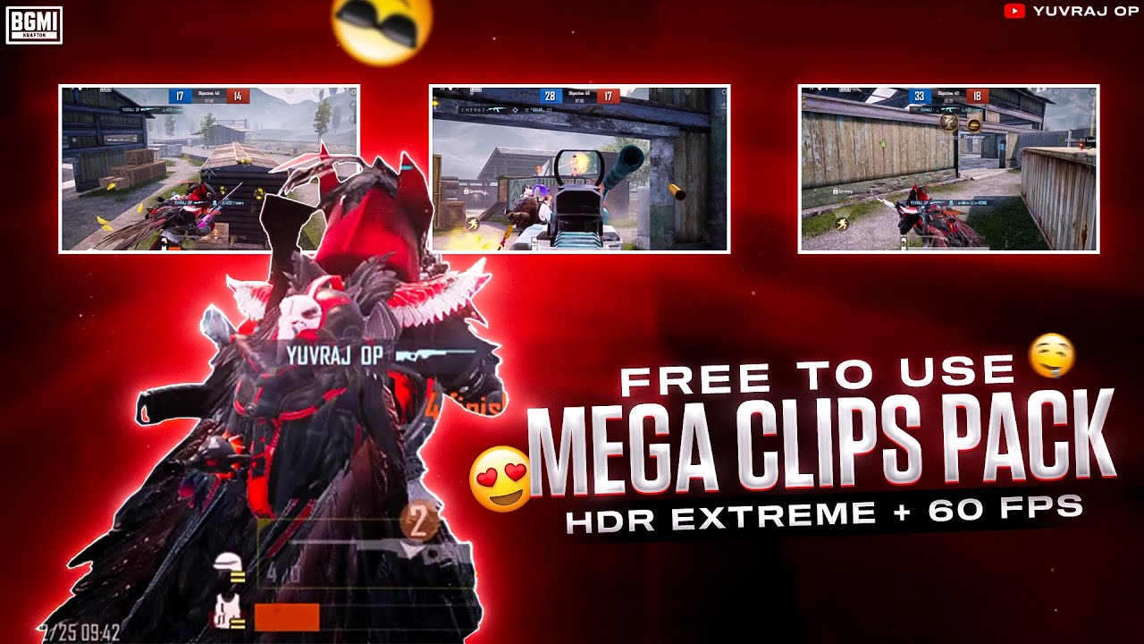 Part4 New [FREE] To Use HDR + 60FPS | 🤤 Mega Clips Pack | 500+ Clips ...