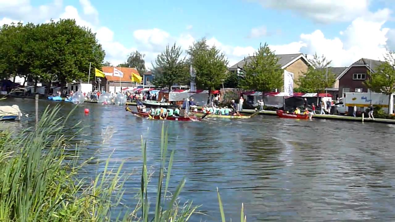 Bruisend Reeuwijk 2010 - Drakenbootrace - YouTube