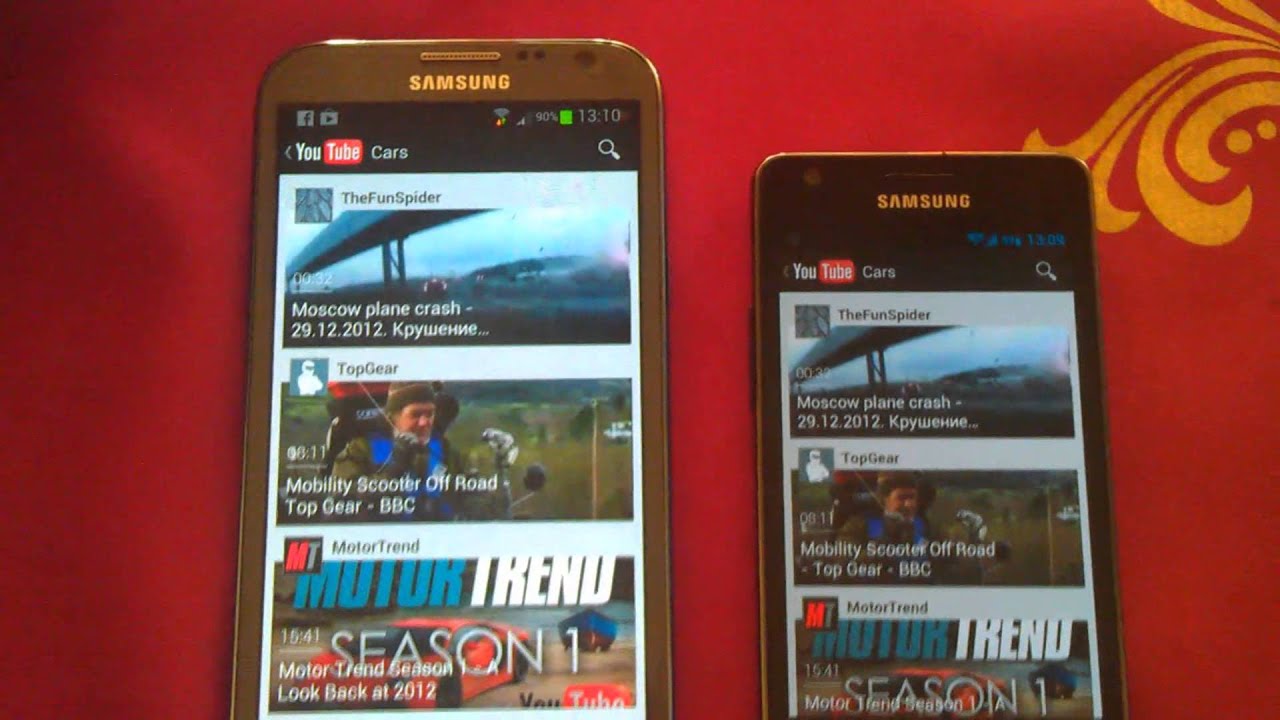 Samsung Galaxy Note 2 vs Samsung Galaxy S2 - Apps Speed Test - YouTube