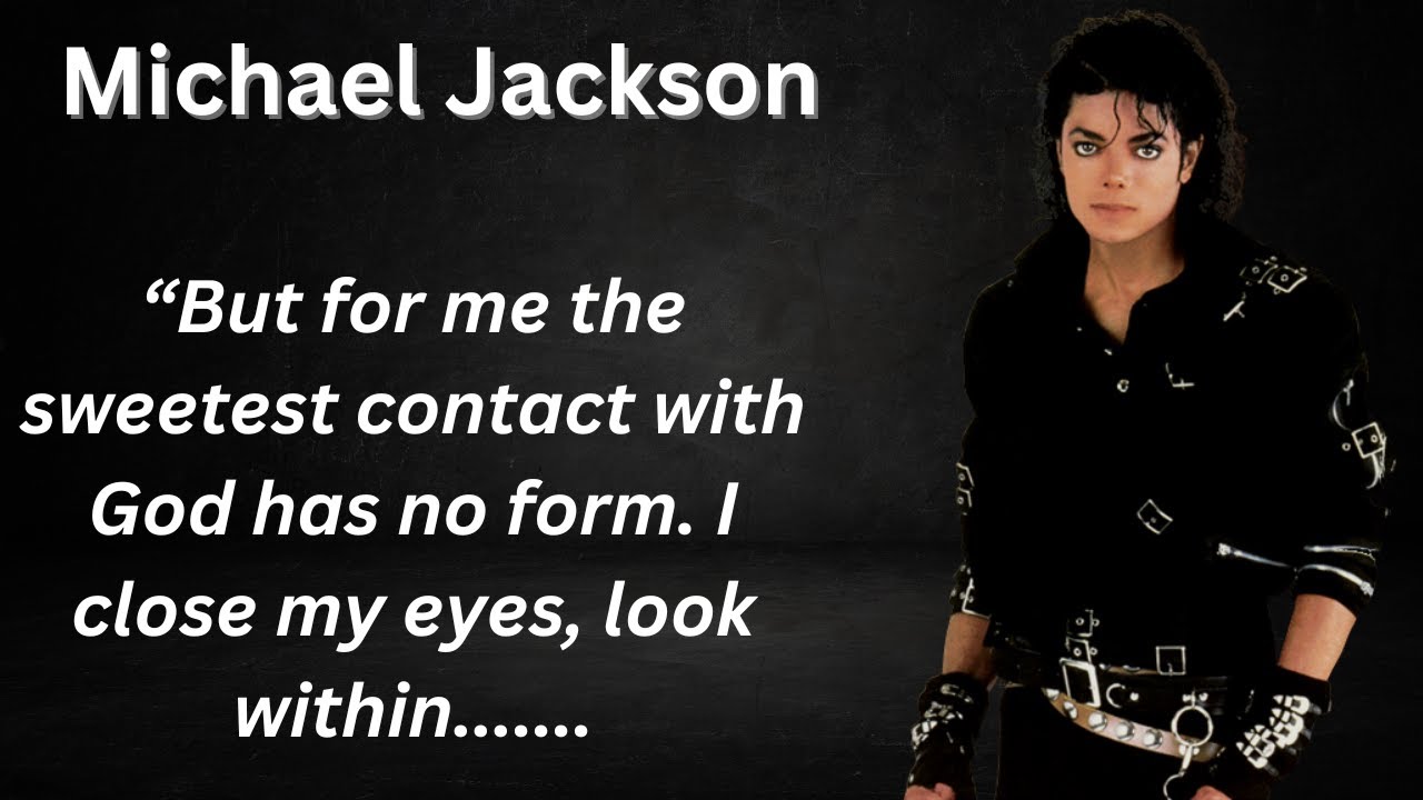 Michael Jackson lovely words about his mind set | Michael Jackson ...