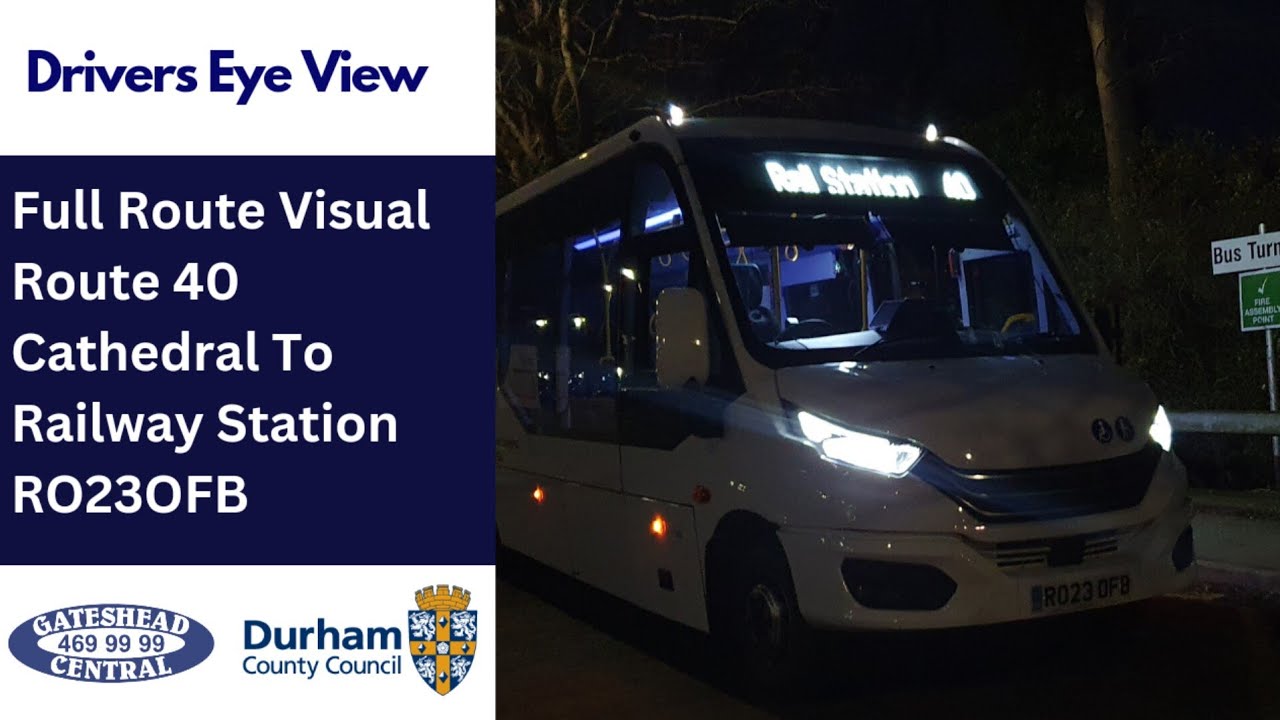 DEV: FULL ROUTE VISUAL | Durham County Council Bus Route 40 - Cathedral ...