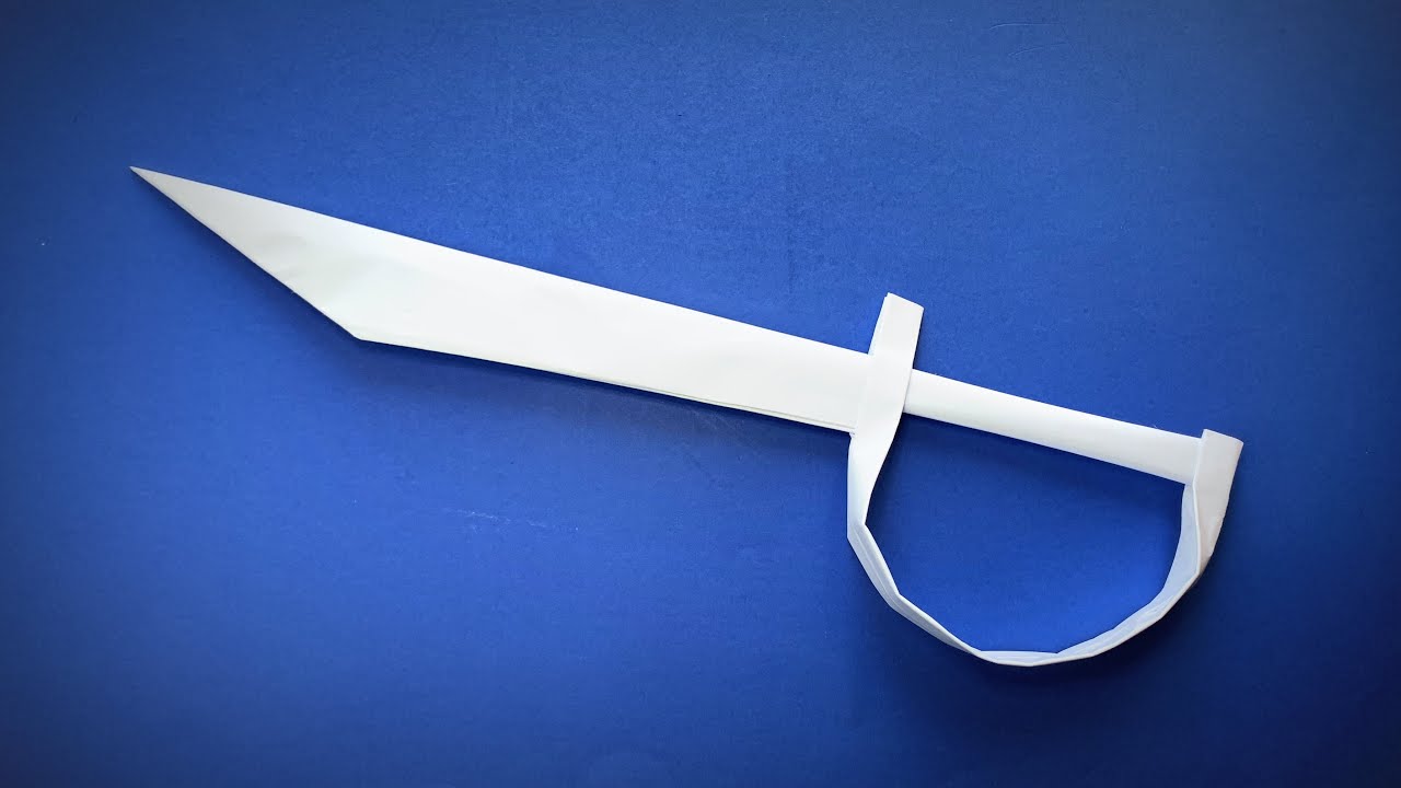 How to Make Paper Pirate Sword | Origami Sword | Easy Origami ART Paper ...