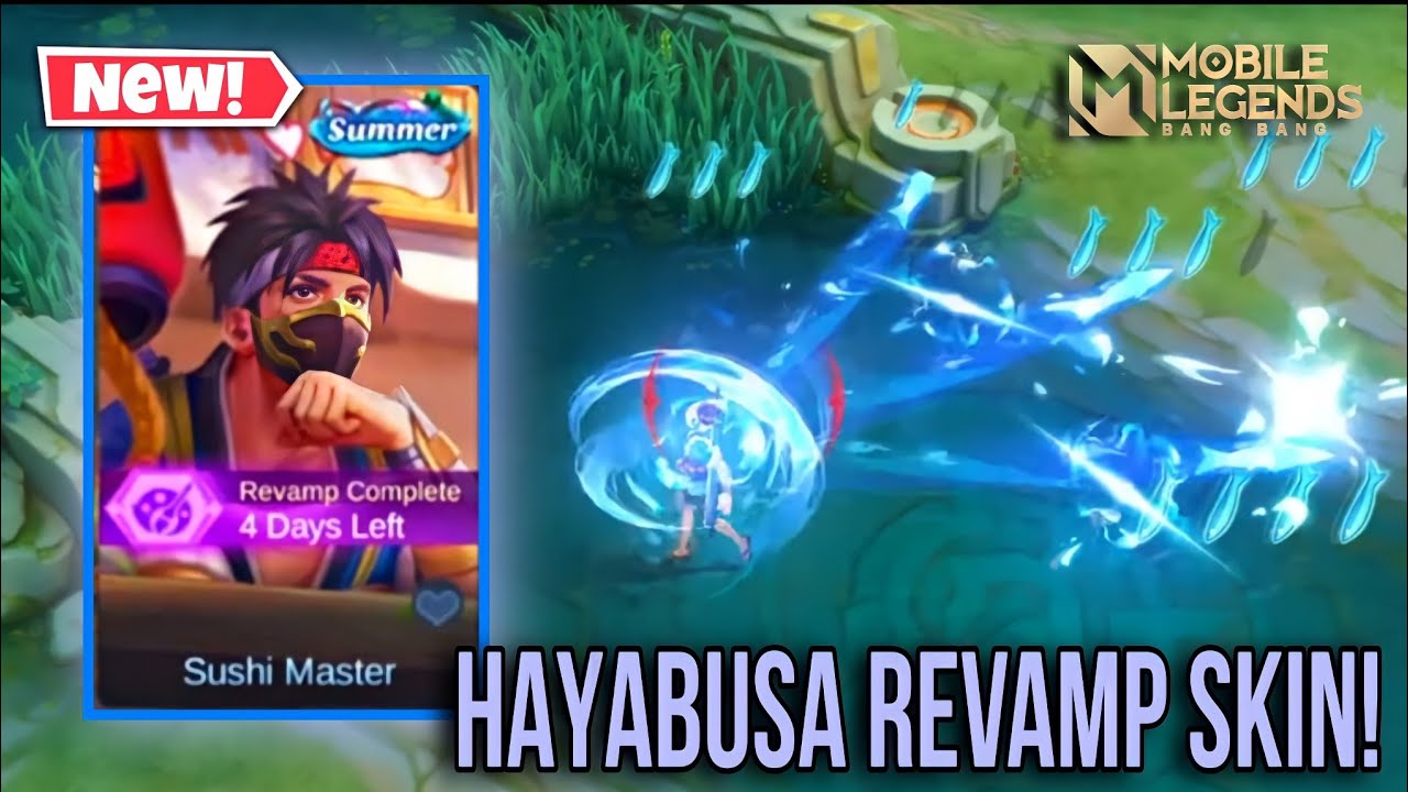 HAYABUSA SUMMER REVAMP SKIN GAMEPLAY | HAYABUSA " SUSHI MASTER REVAMP ...