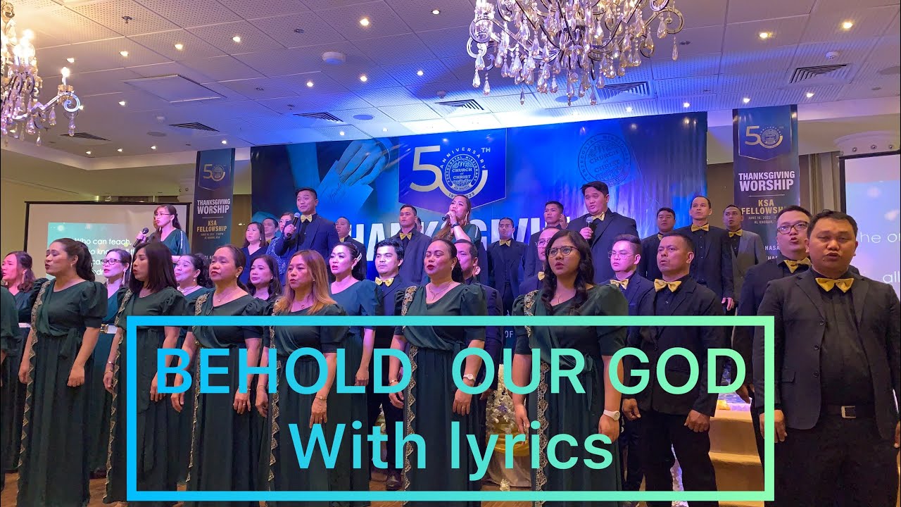 BEHOLD OUR GOD with lyrics - YouTube