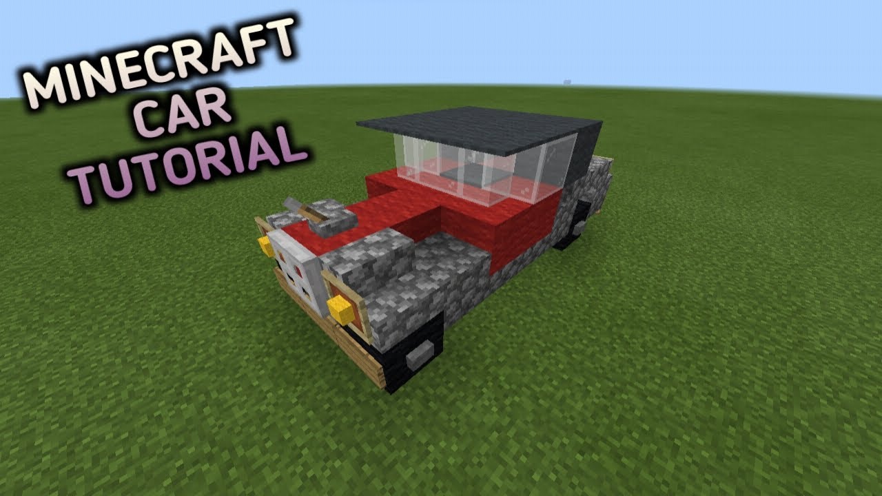 How To Build A Car In Minecraft PE - YouTube