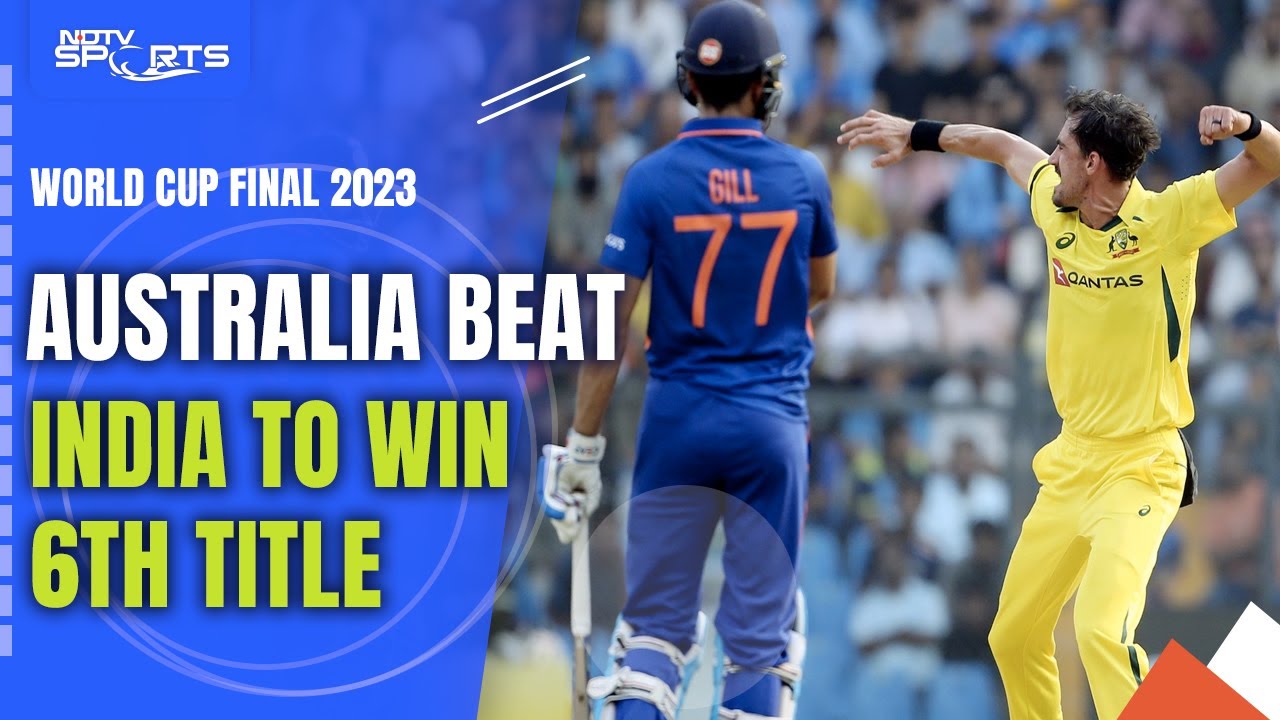 ODI World Cup 2023: Heartbreak For India, Australia Win Record ...