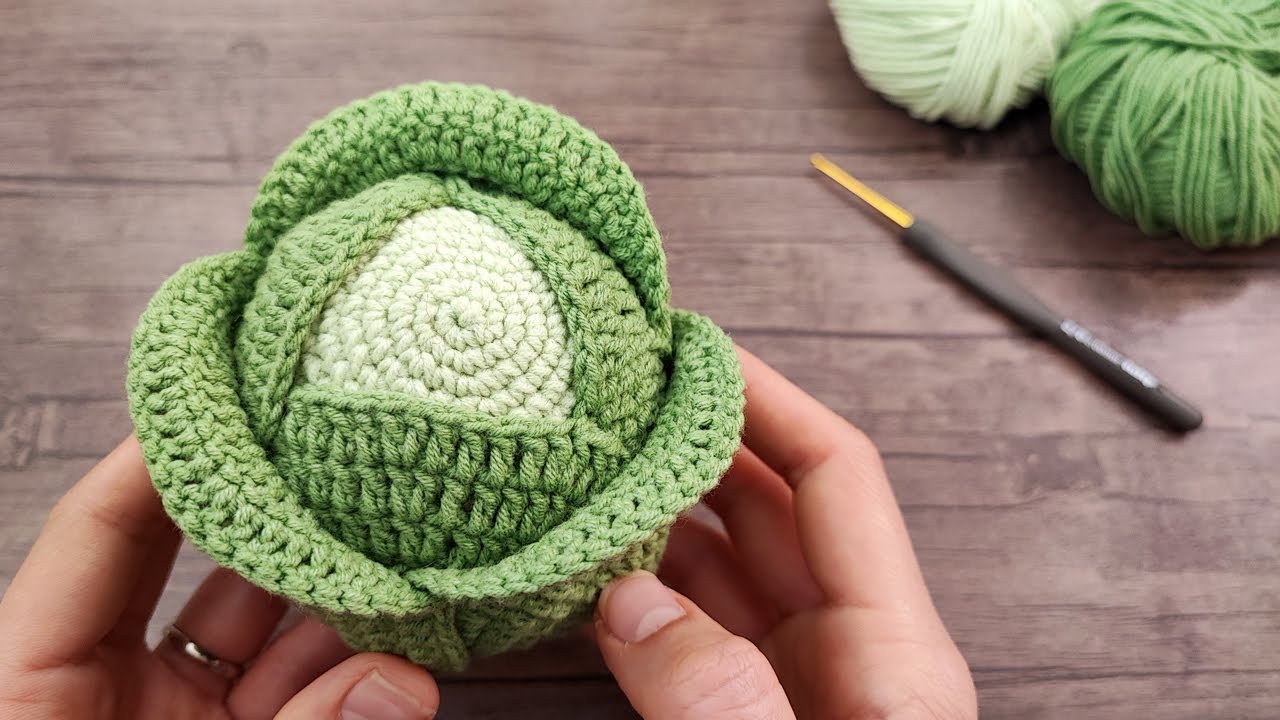 🥬 Crochet Cabbage Amigurumi Pattern | Free Crochet Amigurumi Pattern ...