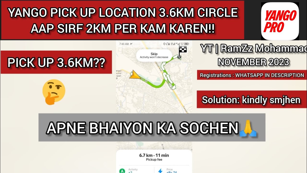 Yango pro pick up location | Yango pro new update | RamZz Mohammad ...