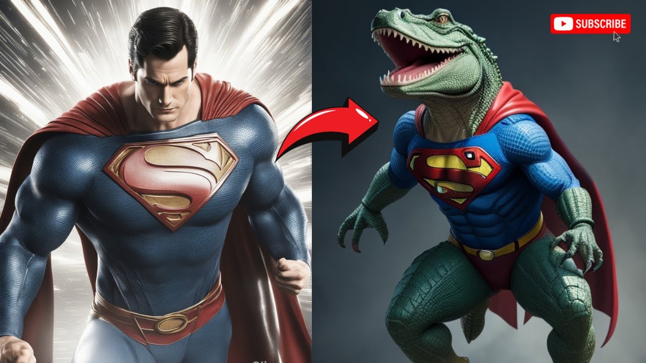 ⚡ Surprising Twist: Marvel & DC Superheroes Turned Alligators ⚡ - YouTube