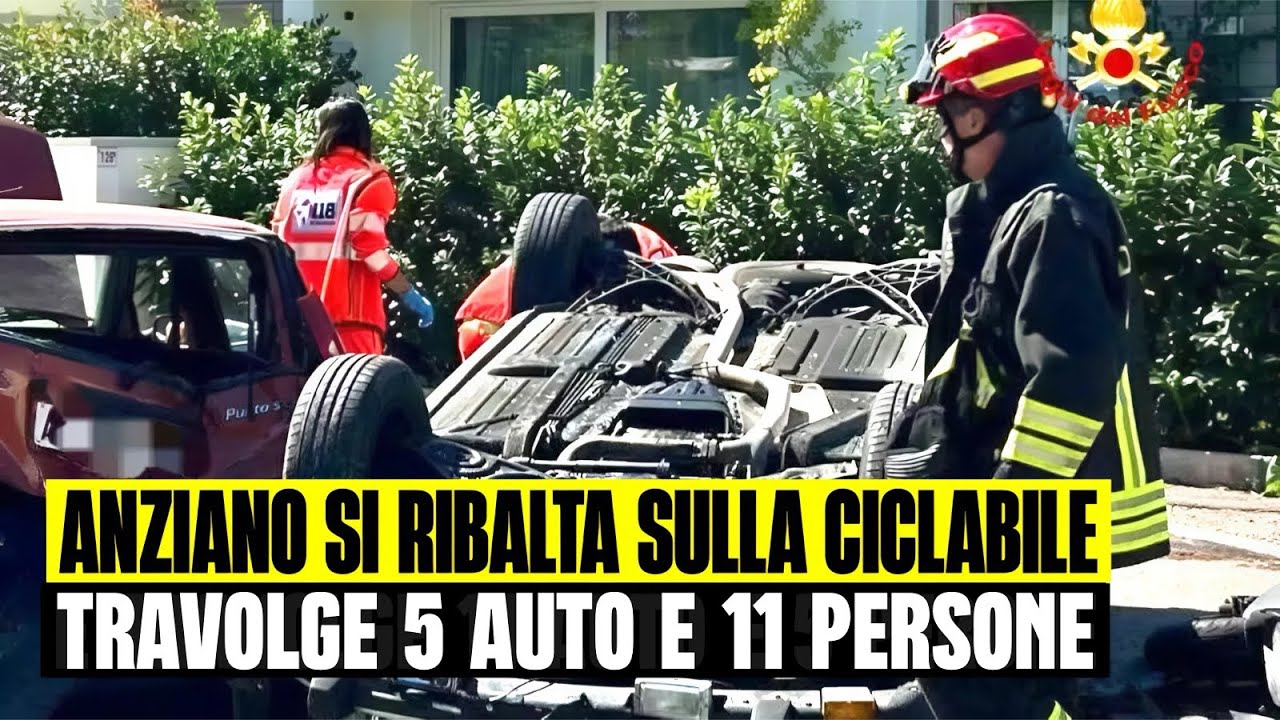TERRORE A CESENATICO: ANZIANO SI RIBALTA CON L'AUTO SULLA CICLABILE E ...