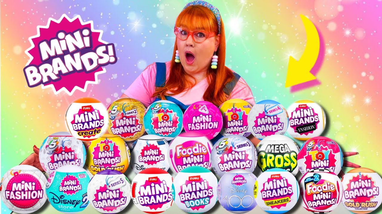 I UNBOXED EVERY SINGLE MINI BRANDS SERIES!! 23 BALLS!! 💜 - YouTube