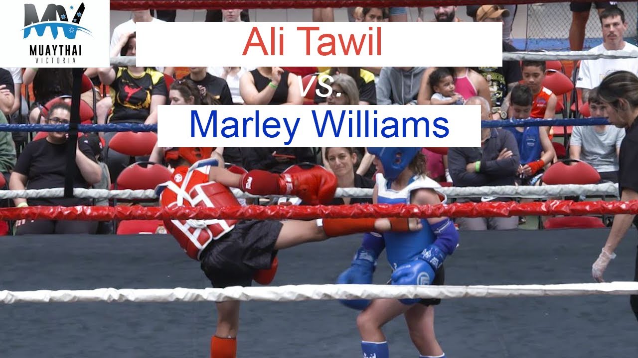 MUAY THAI VICTORIA 10: Ali Tawil (red) vs Marley Williams (blue) - YouTube
