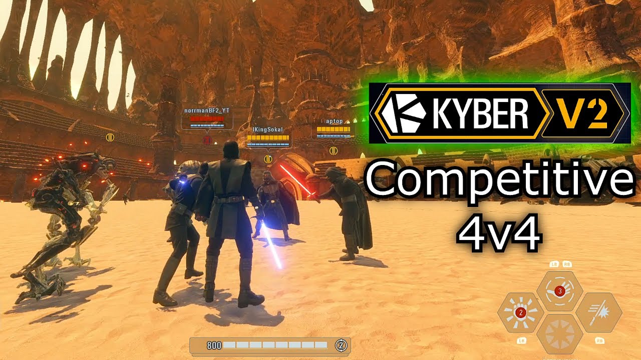 (KYBER V2) Competitive 4v4 in the GEONOSIS ARENA | HvV | Star Wars ...