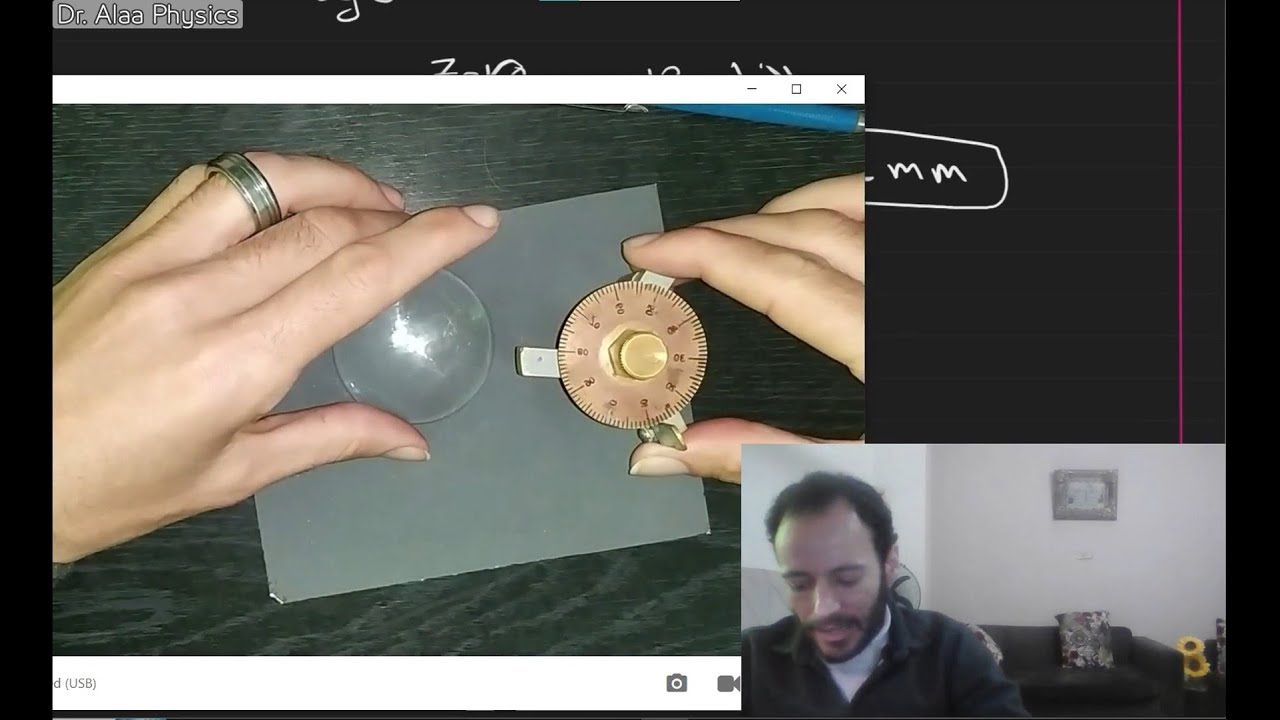 Spherometer to measure radius of curvature of convex lens. - YouTube