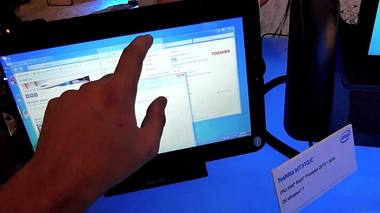 Toshiba WT310/C Hands-On at IDF 2011 - YouTube