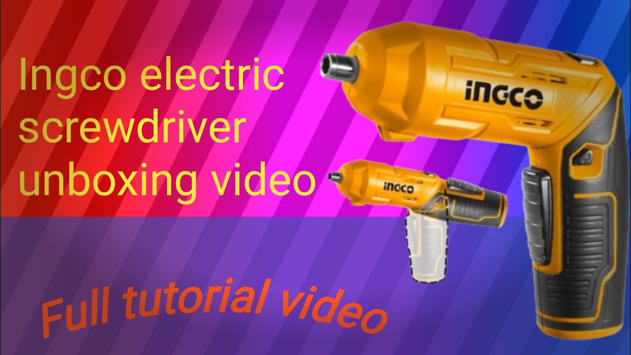 unboxing of Ingco electric screwdriver#machine #trending - YouTube