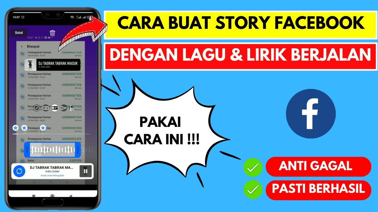 Cara Membuat Story Facebook dengan Lagu dan Lirik Berjalan Sendiri ...