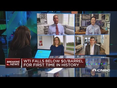 Crude settles at -$37 a barrel in worst day ever