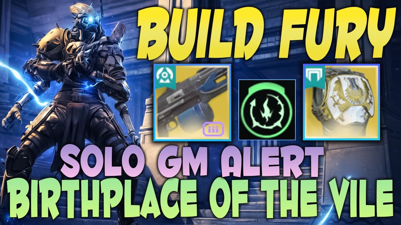 Solo Grandmaster Alert Birthplace of the Vile | ARC Titan Fury Build ...