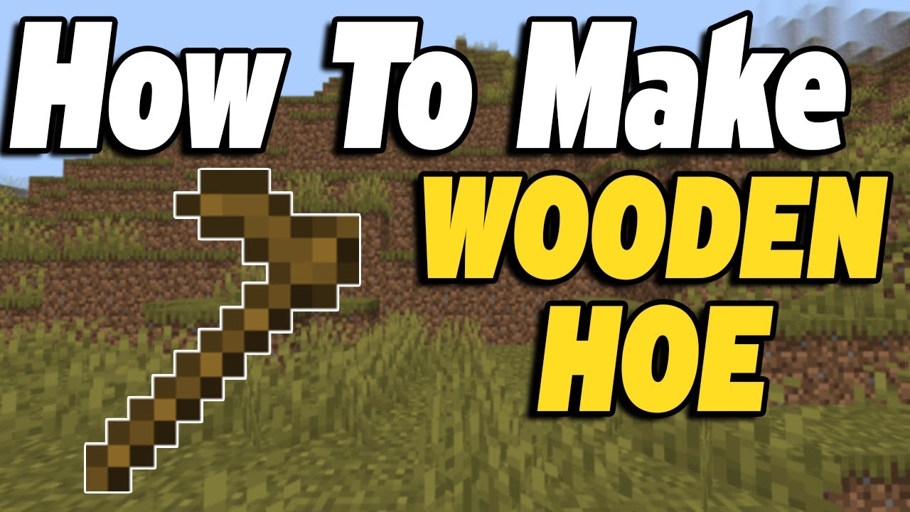 How To Make Wooden Hoe in Minecraft - YouTube